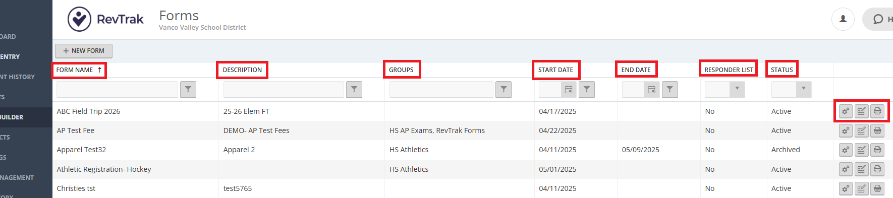 How to Create a Form – Vanco