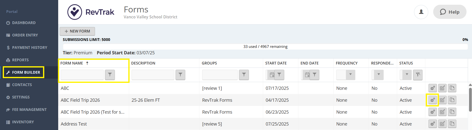 Automated Reporting – Vanco